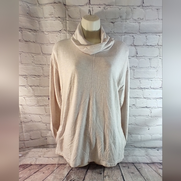 J. Jill | Tops | J Jill Pure Jill Cowl Neck Oatmeal Pullover M | Poshmark